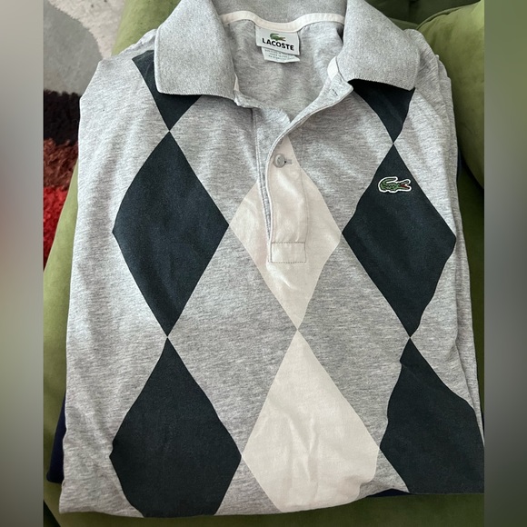 Lacoste | Shirts | Lacoste Grey Polo | Poshmark